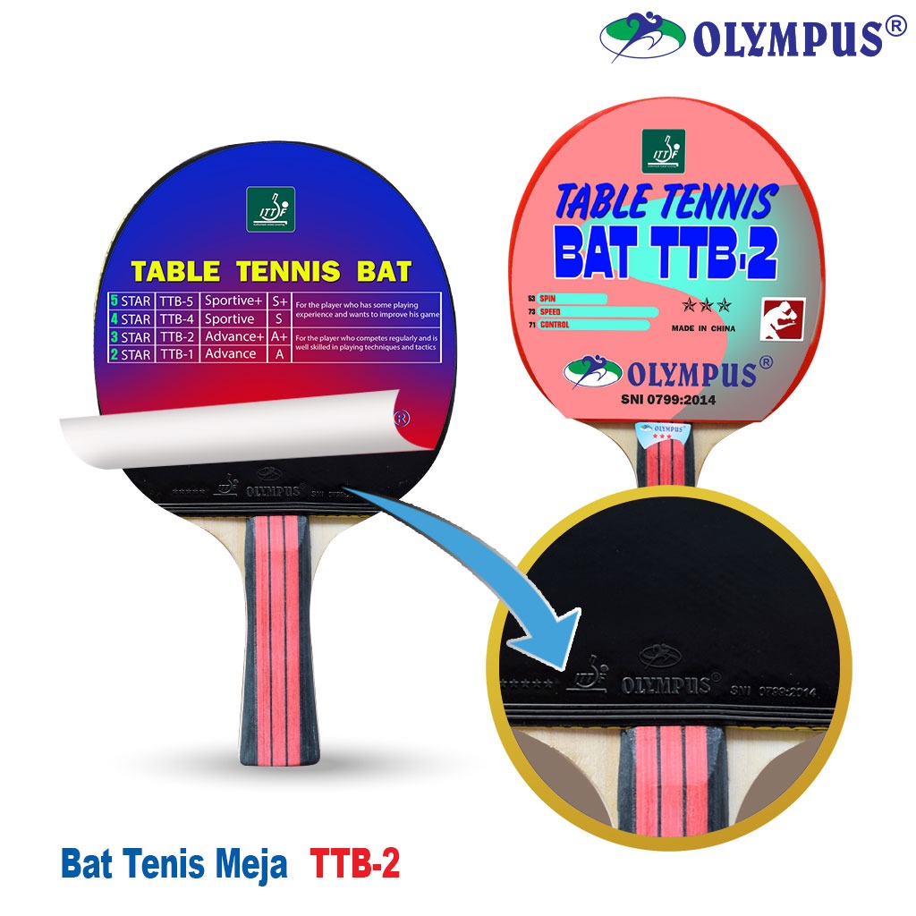 Bat Tenis Meja TTB-2 (Advance+) - OLYMPUS id